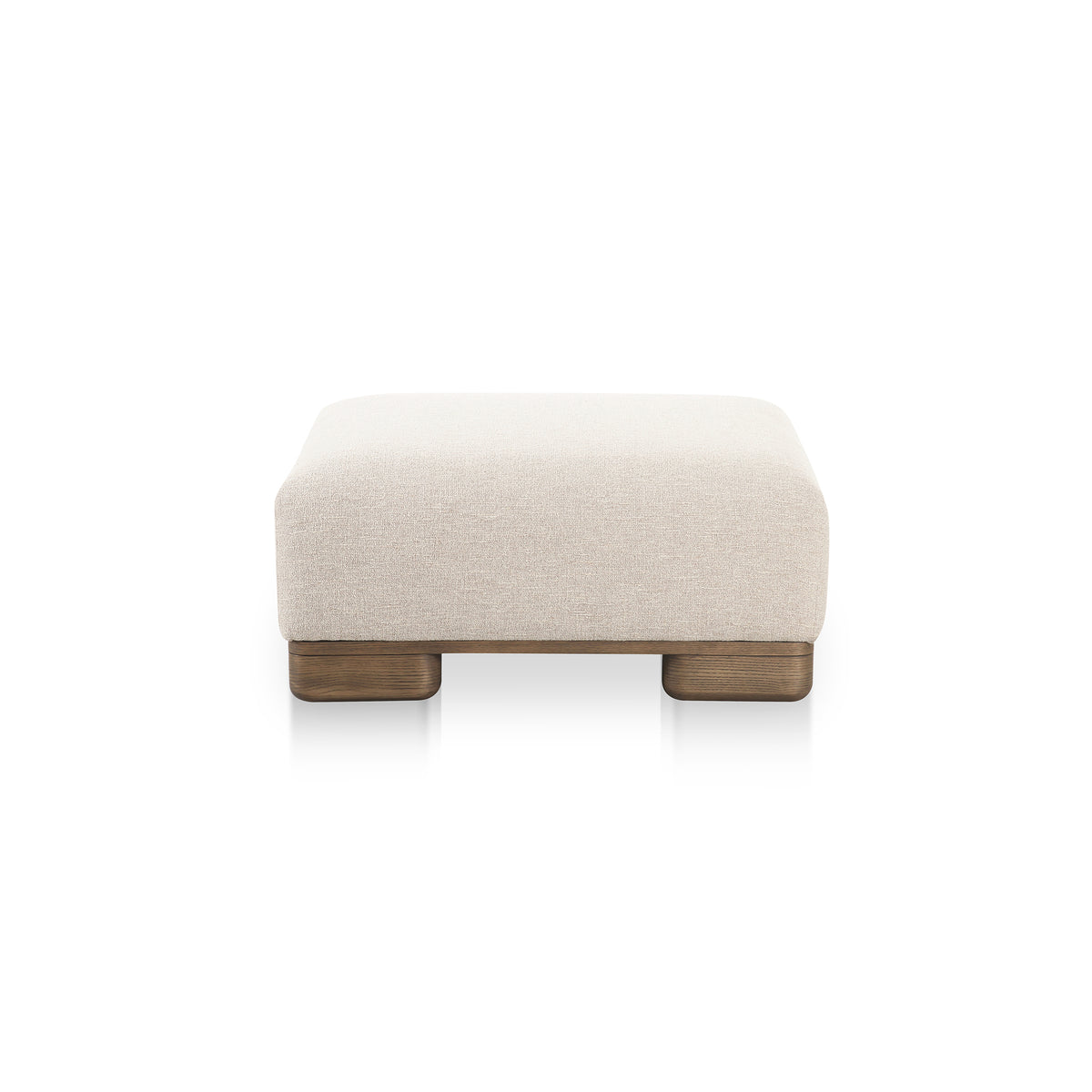 Thiago Ottoman in Performance Fabric in Oatmeal – Maison Roseaux