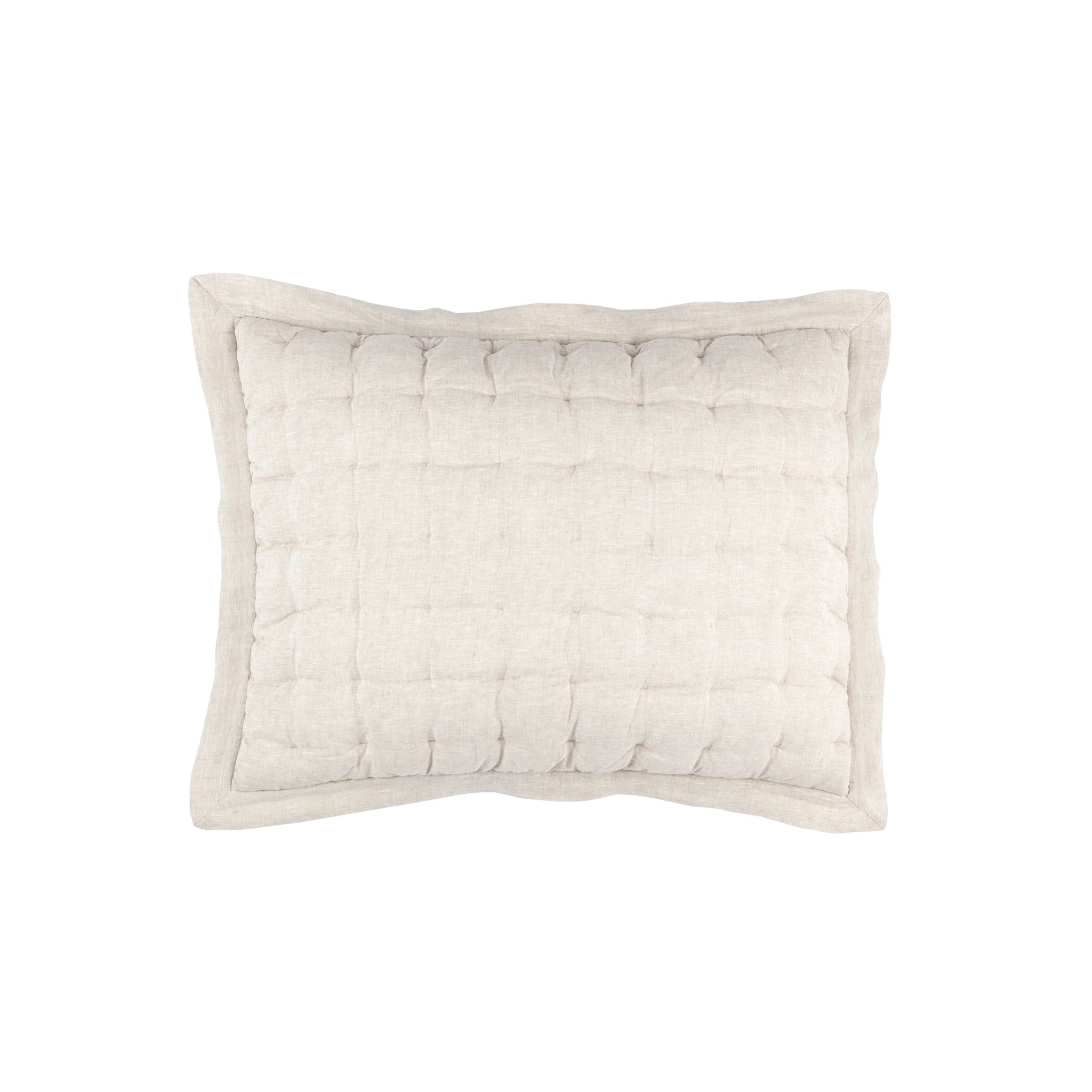 Lush Linen Natural Puff Sham – Maison Roseaux