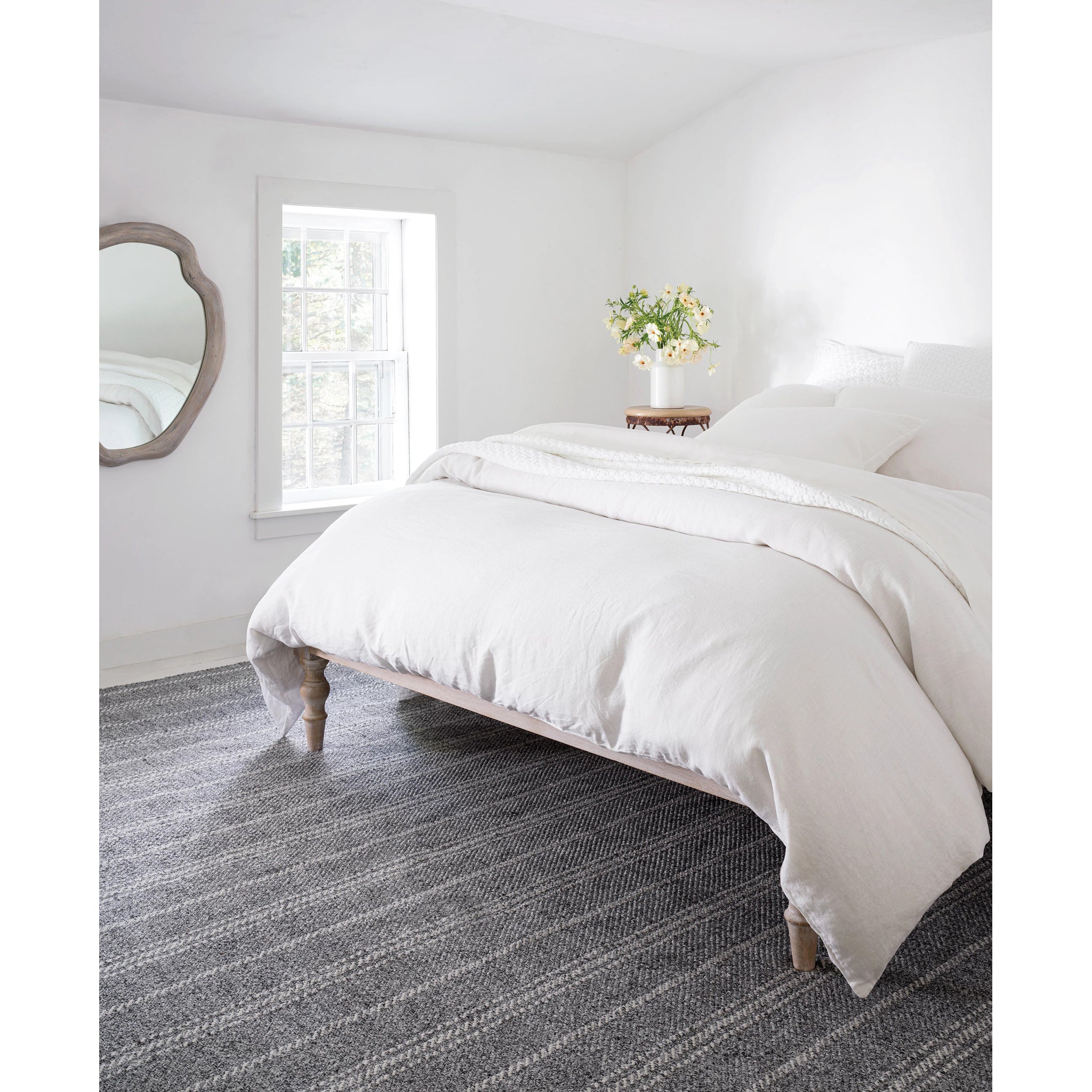 Lush Linen White Duvet Cover – Maison Roseaux