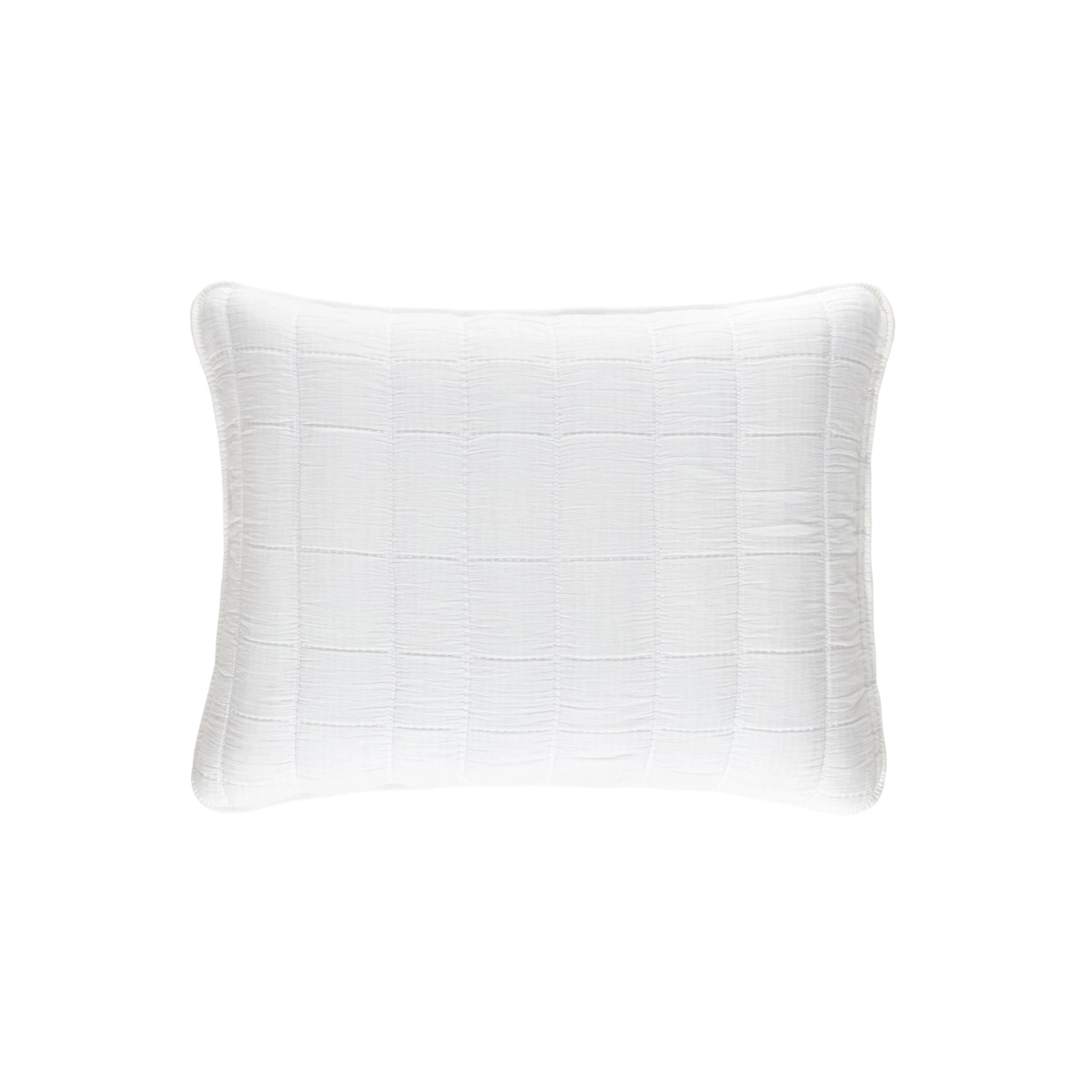 Monet White Quilted Sham – Maison Roseaux
