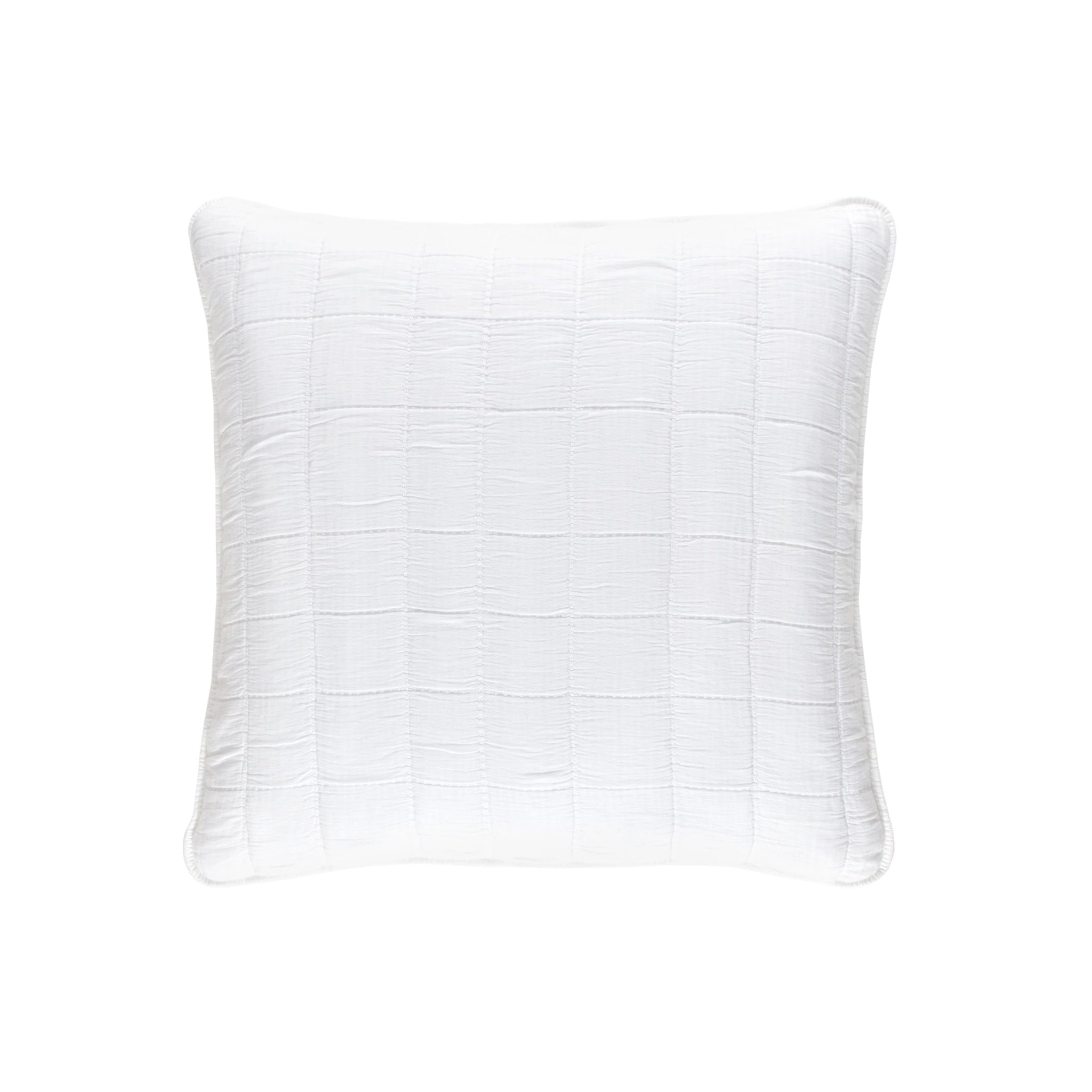 Monet White Quilted Sham – Maison Roseaux