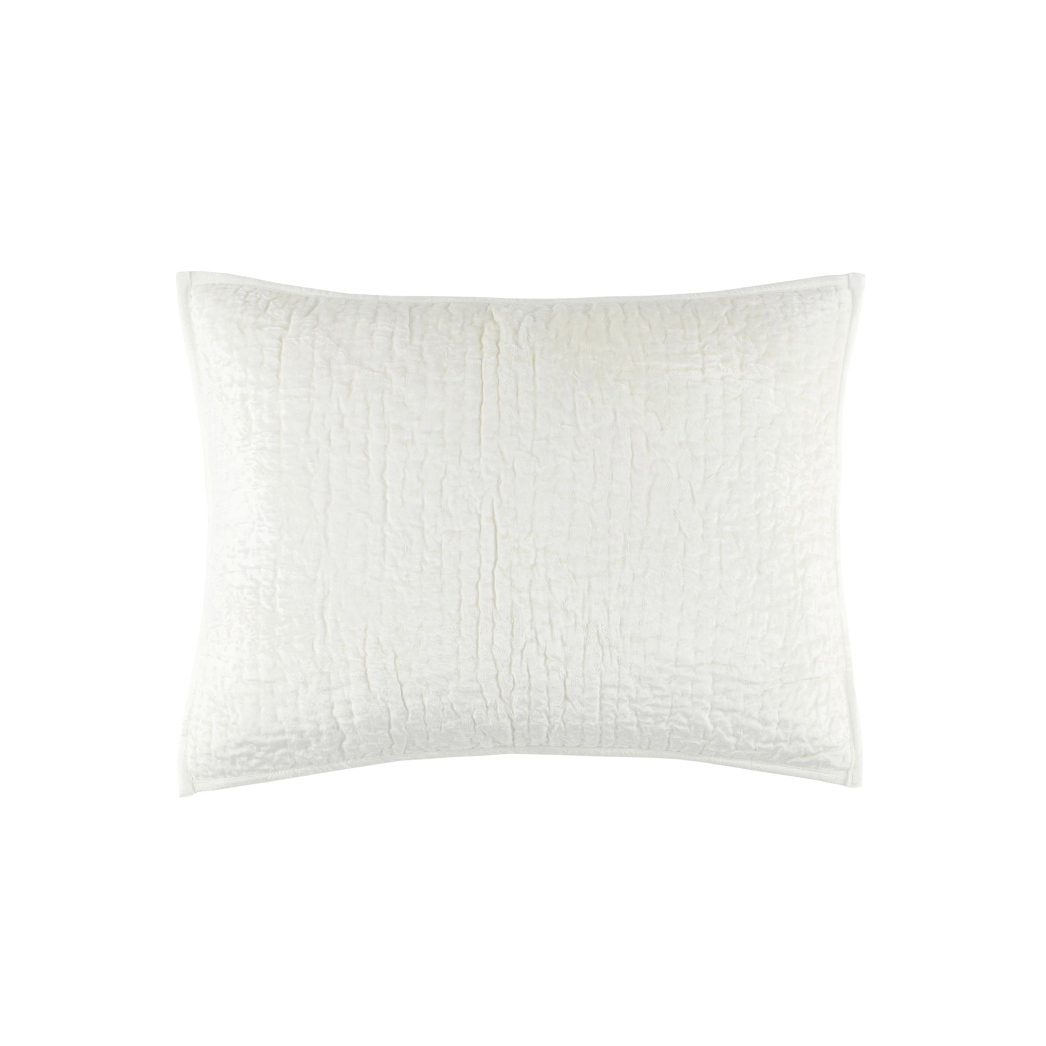Parisienne Velvet Dove White Quilted Sham – Maison Roseaux