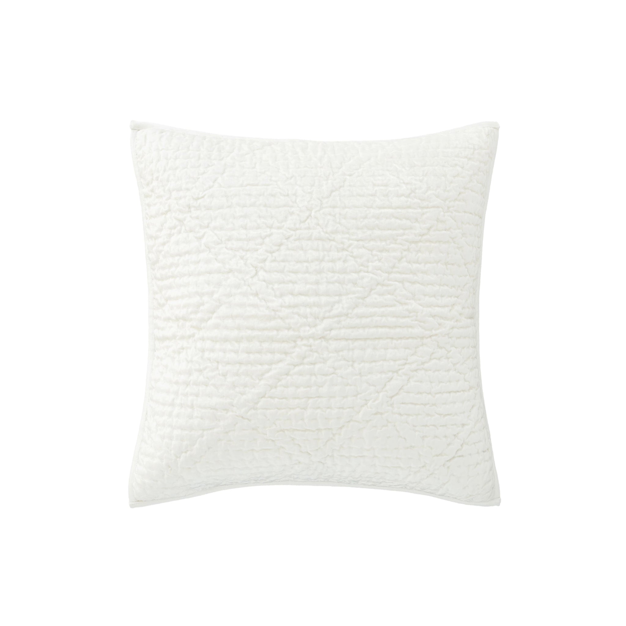 Parisienne Velvet Dove White Quilted Sham – Maison Roseaux