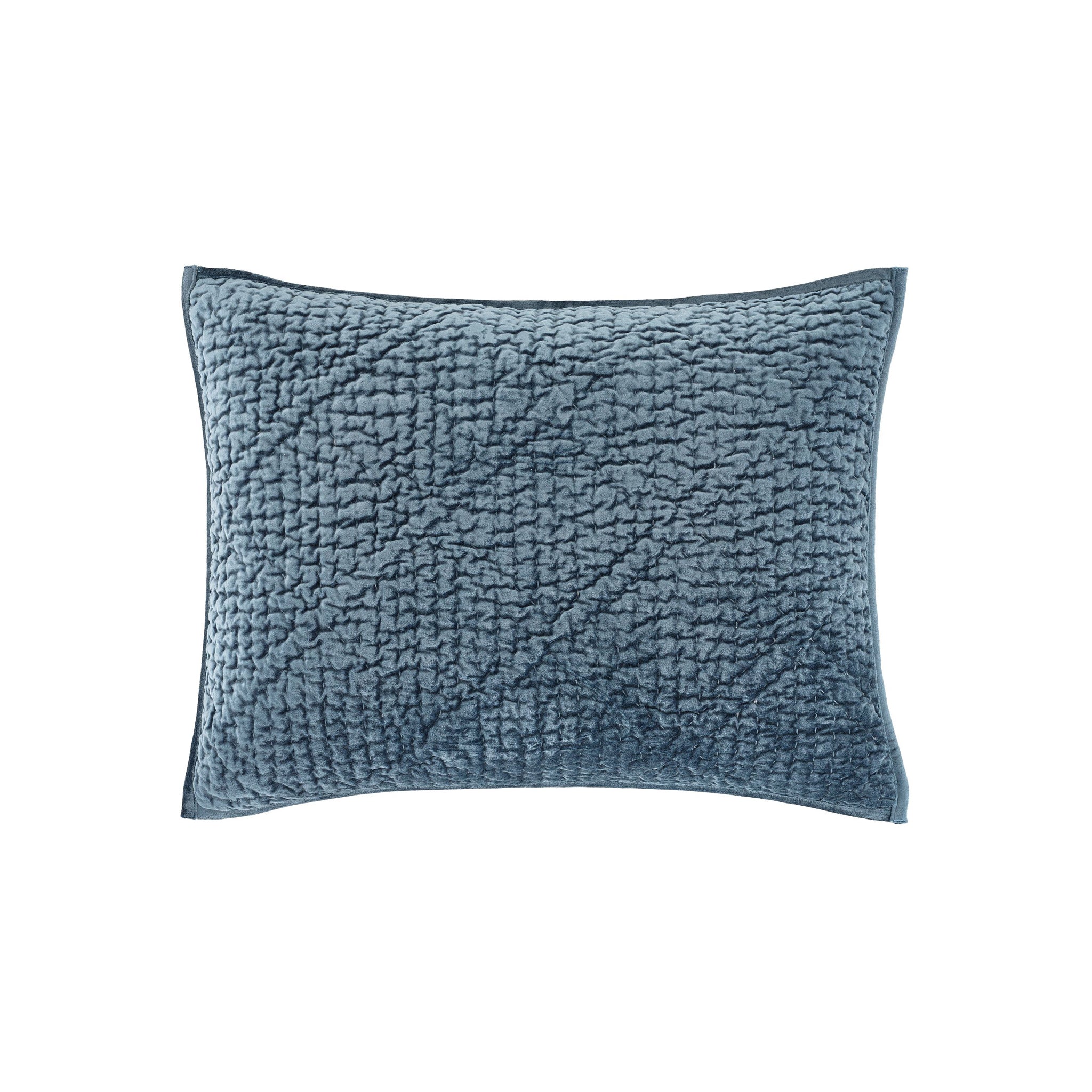 Parisienne Velvet Slate Quilted Sham – Maison Roseaux