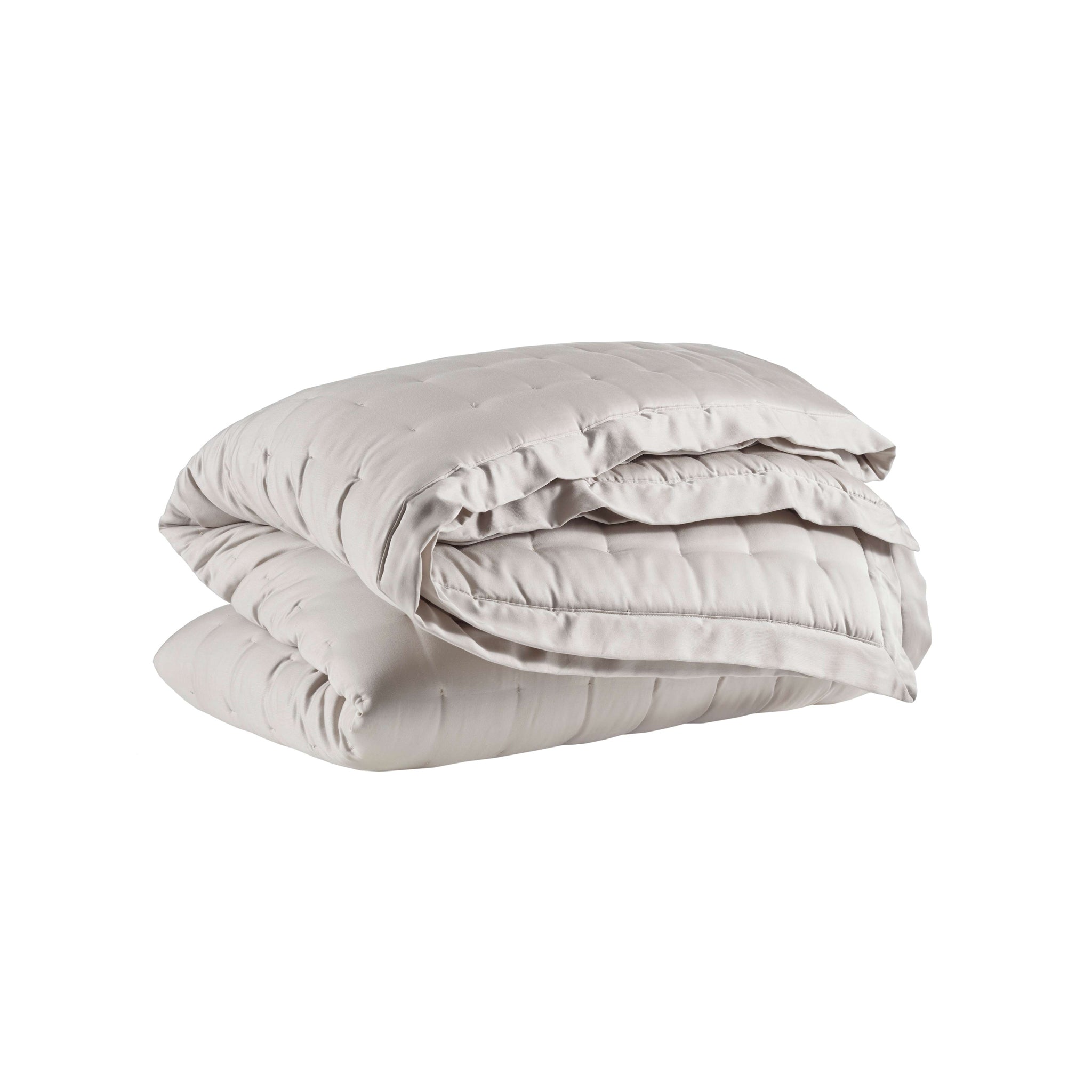 Silken Solid Grey Puff – Maison Roseaux