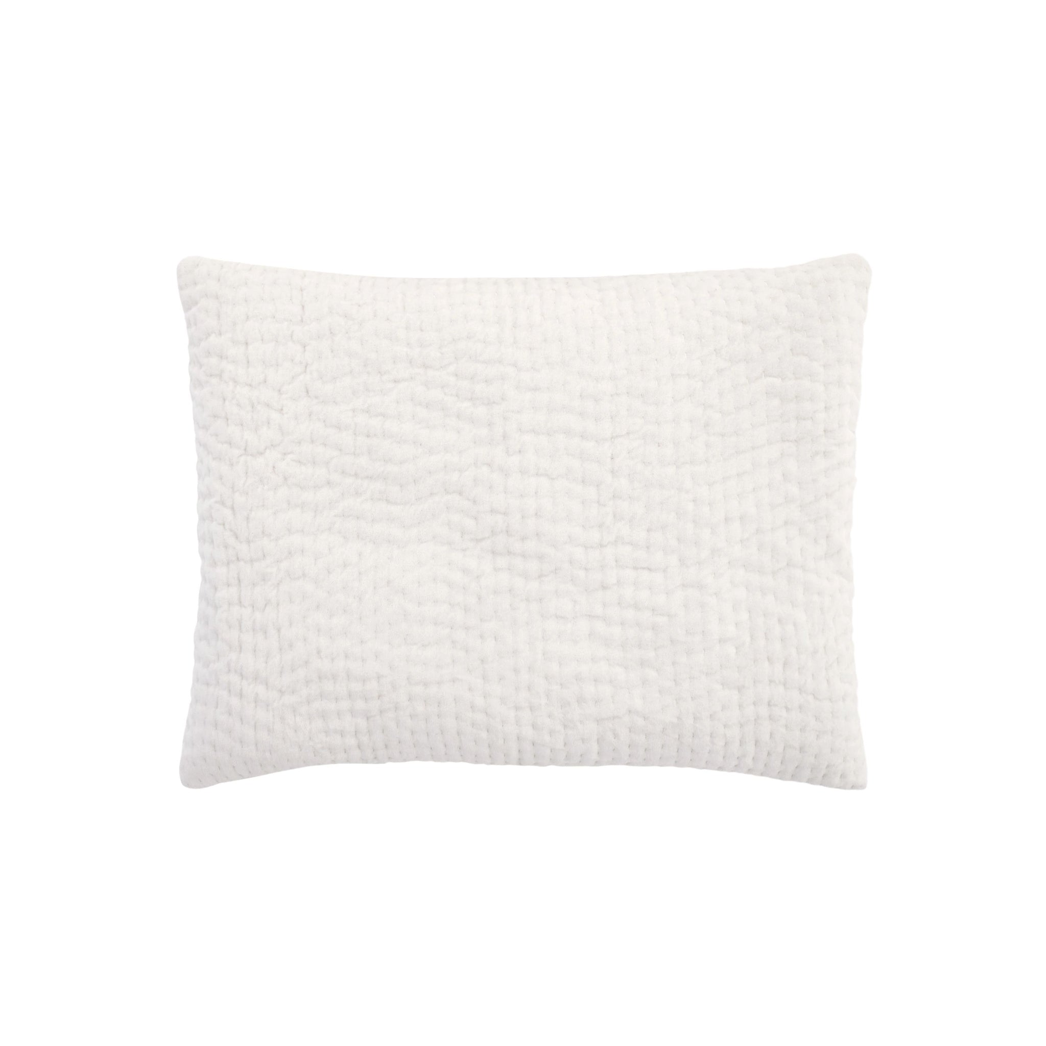 Viola Velvet Dove White Quilted Sham – Maison Roseaux