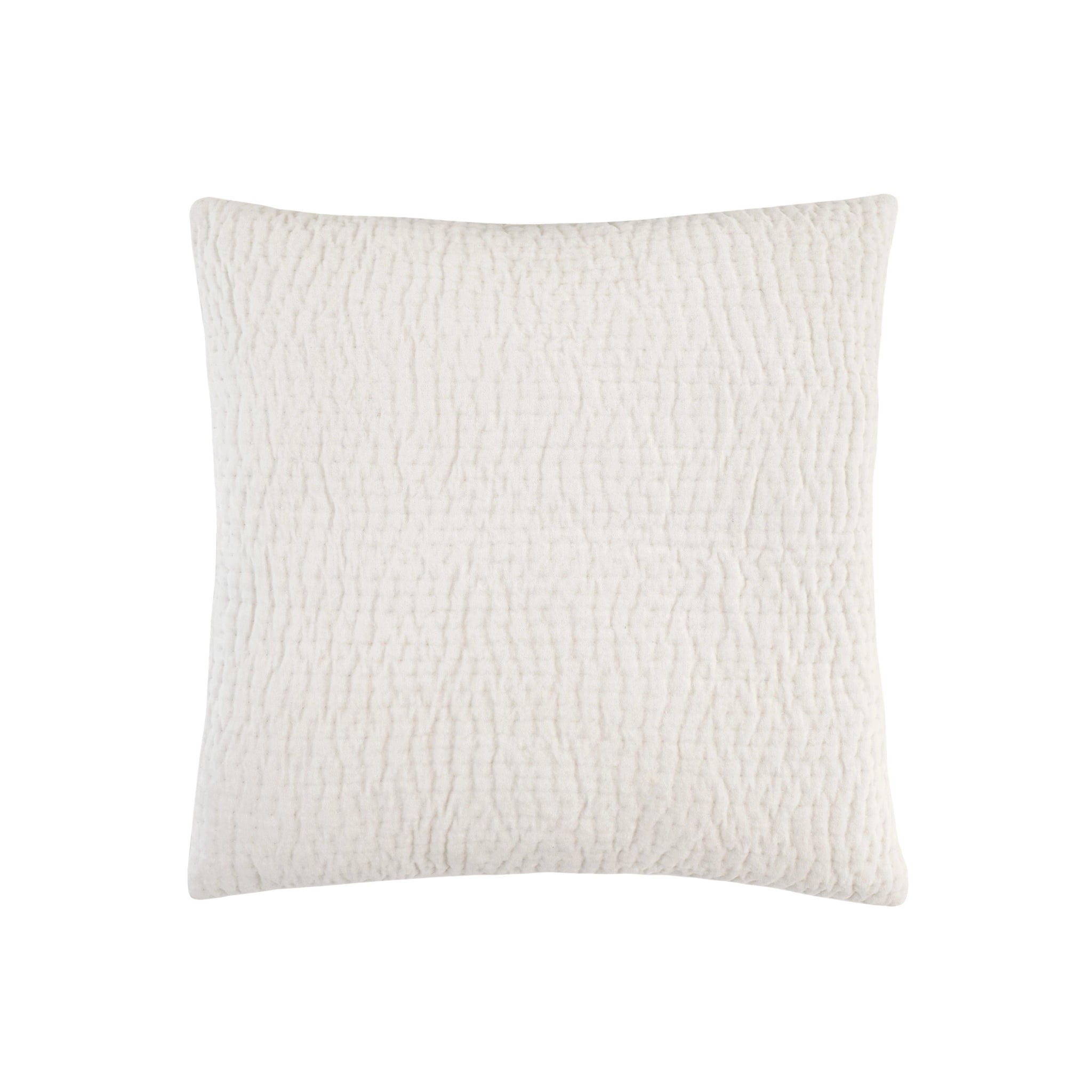 Viola Velvet Dove White Quilted Sham – Maison Roseaux