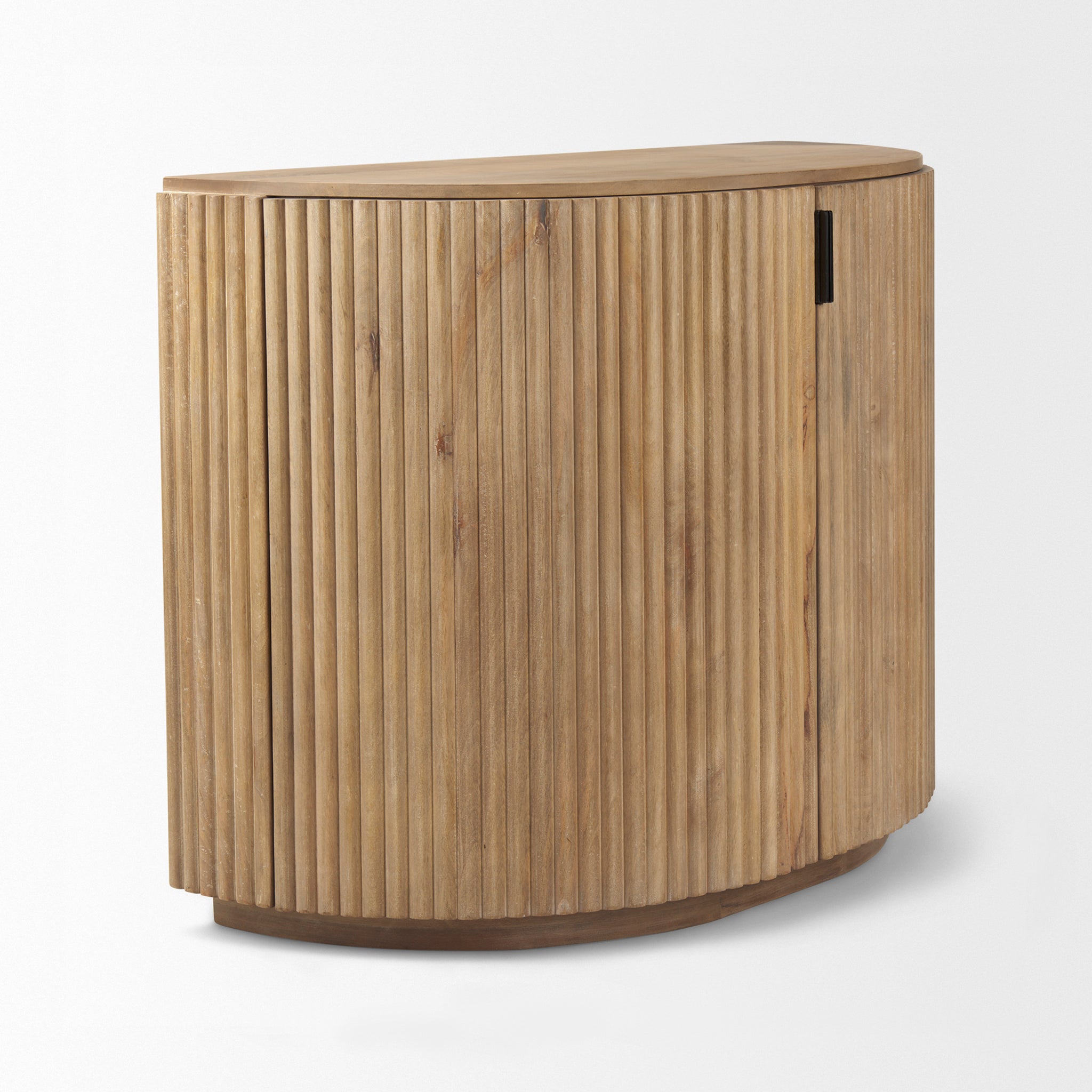 Talea Light Brown Wood Fluted Accent Cabinet – Maison Roseaux