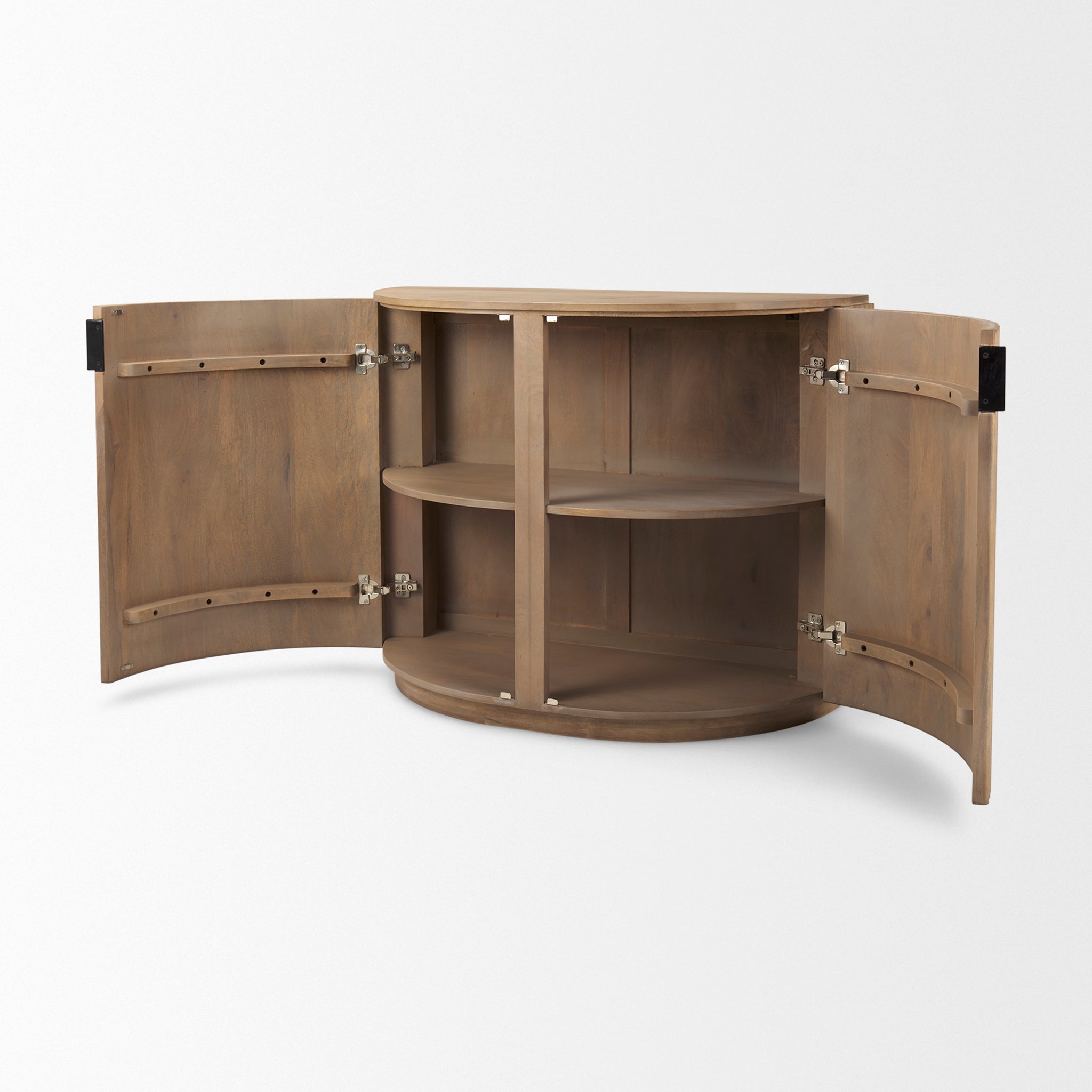 Talea Light Brown Wood Fluted Accent Cabinet – Maison Roseaux