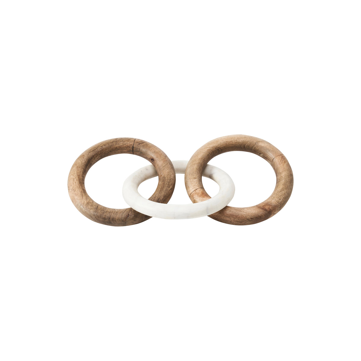 Lucerne Wood and Marble Chain Link – Maison Roseaux